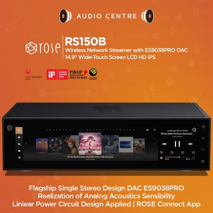 Jual HiFi Rose RS150B RS 150 B Wireless Network Streamer with Sabre ...