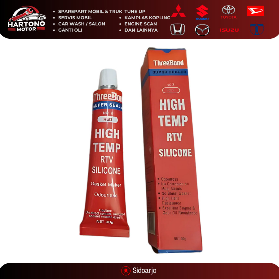 Jual THREEBOND Super Gasket Maker - Lem Merah Anti Bocor 30 Gram ...