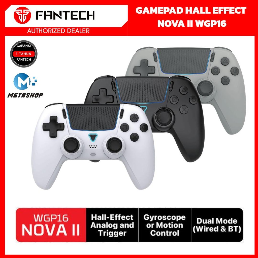 Jual FANTECH NOVA II WGP16 Gamepad Wireless Hall Effect Analog & Trigger Wireless Bluetooth ...