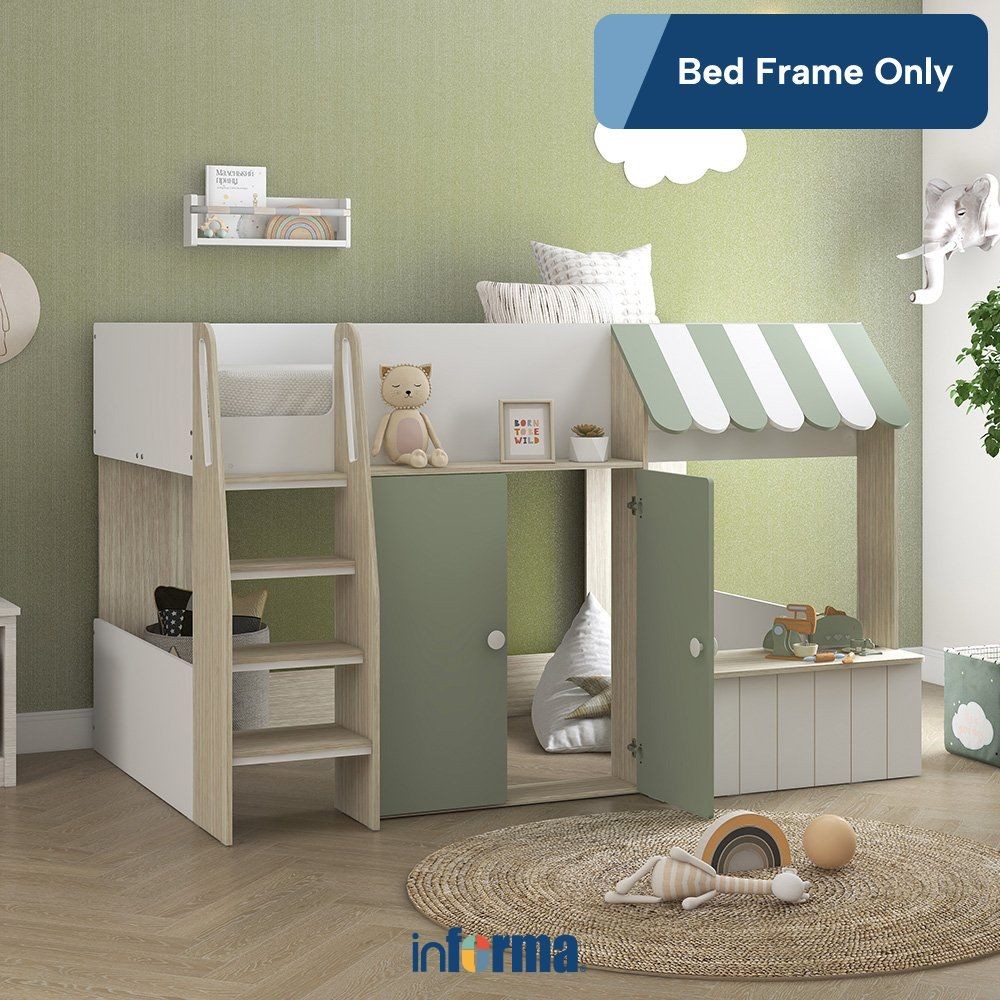 Jual Informa Mandy Stall Tempat Tidur Anak - Hijau Bed Ranjang Kasur ...