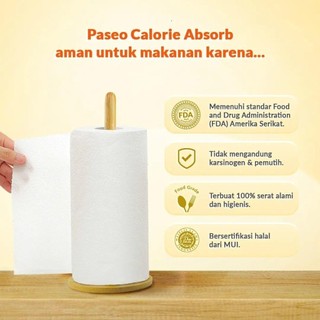 Jual Tissue PASEO Calorie Absorb Kitchen Towel Roll 70 Sheet Food Grade ...