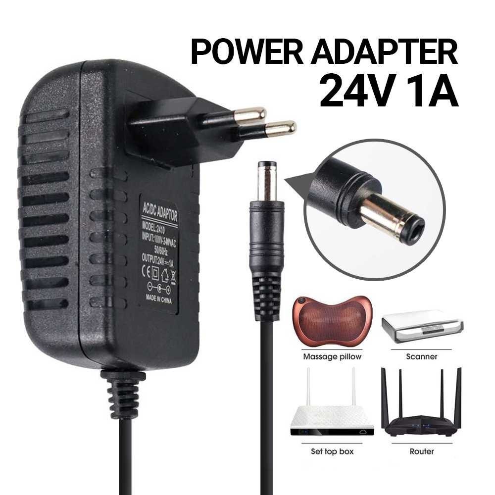 Jual Adaptor Cas Alat Charger Power Supply Converter AC to DC 24V 1A ...