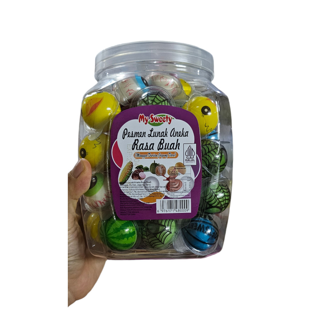 Jual My Sweet Permen Lunak Bola Mata isi 50 pcs (MATA BESAR) | Shopee ...
