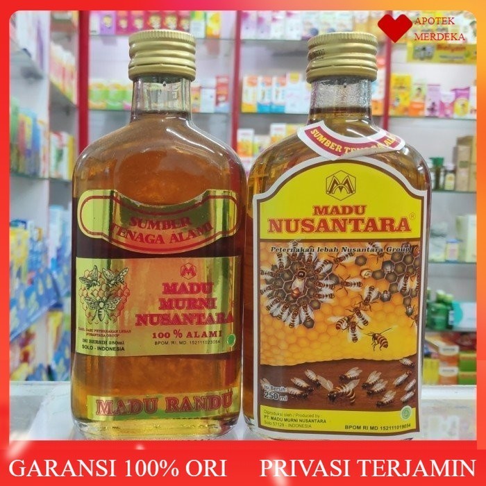 Jual Madu Nusantara 250 Ml / Madu Super / Madu Murni / Madu Asli 250ml ...