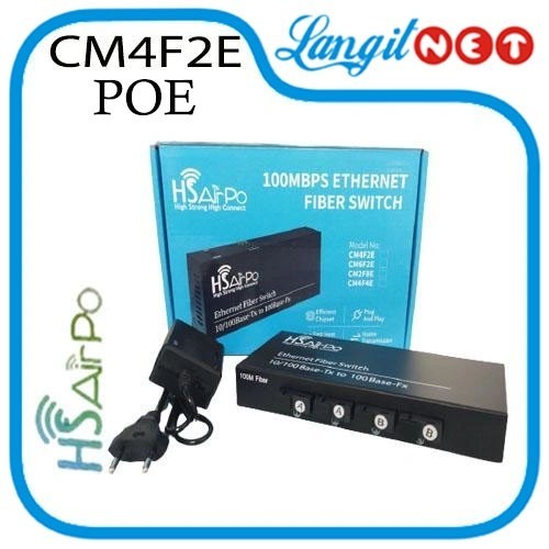 Jual HS AIRPO MEDIA CONVERTER 4 FIBER 2 ETHERNET 10/100 HS AIRPO CM4F2E ...