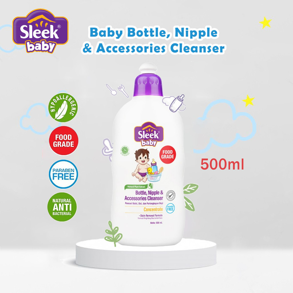 Jual Sleek Baby Bottle Cleanser 500ml - Sabun Pencuci Botol Bayi ...