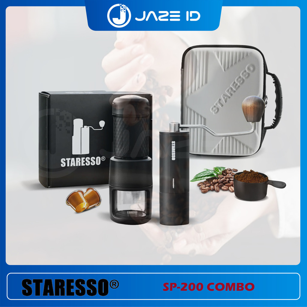 Jual Staresso SP200 Classic Combo Travel Manual Handy Espresso Coffee ...