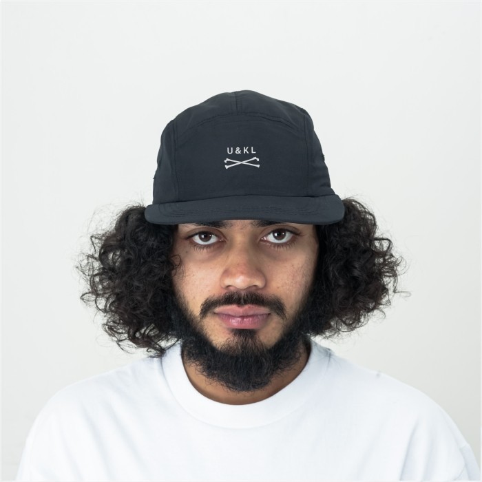 Jual UNKL347 Topi Snap Back Warna Hitam Simpel Motif Sablon TIBO ...