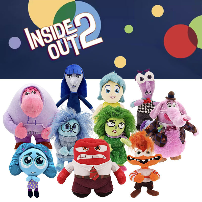 Jual 21-26cm Disney Inside Out Plush Toys Cartoon Characters Anxiety ...