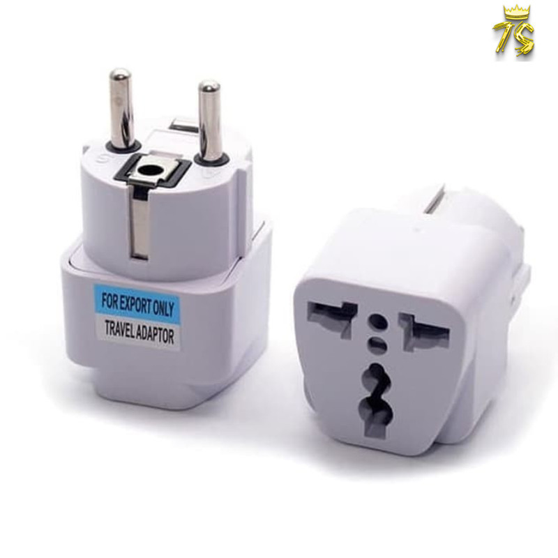 Jual Over Steker Adaptor 3 Kaki Travel Adaptor ke 2 Universal (UK + US+ ...