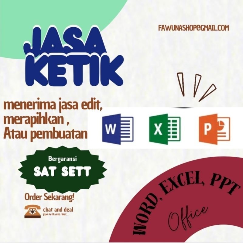 Jual BLM1 jasa ketik dan pembuatan word, excel, PPT/ sekertaris online/ pembuatan tabel ...