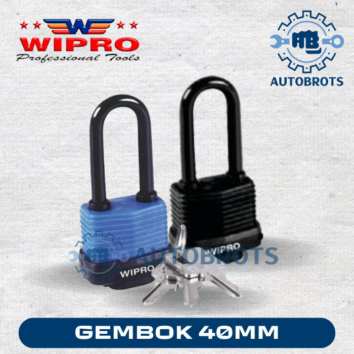 Jual WIPRO Gembok Leher Panjang 40mm / Padlock Long Waterproof G6L-40 | Shopee Indonesia