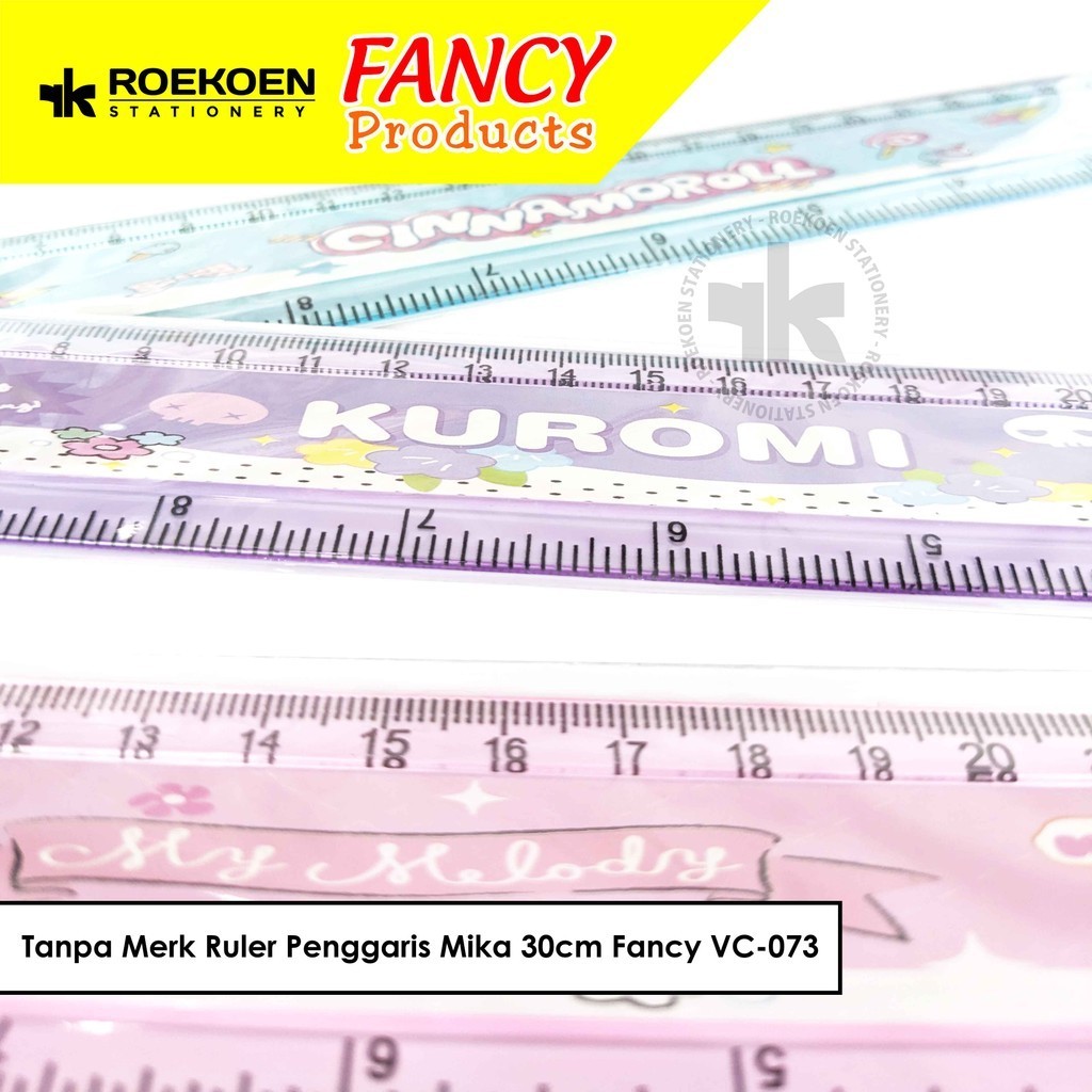 Jual Tanpa Merk Ruler Penggaris Mika 30cm Fancy VC-073 | Shopee Indonesia