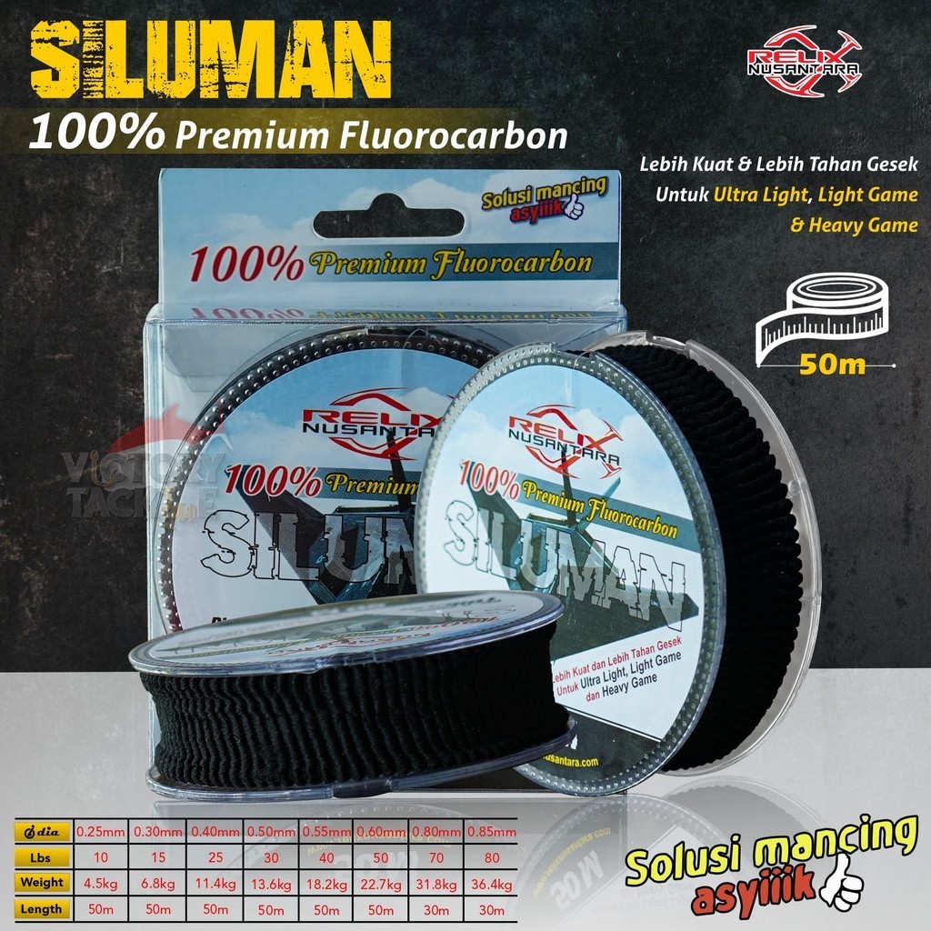Jual Senar Pancing Benang Leader RELIX NUSANTARA SILUMAN 100% PREMIUM ...