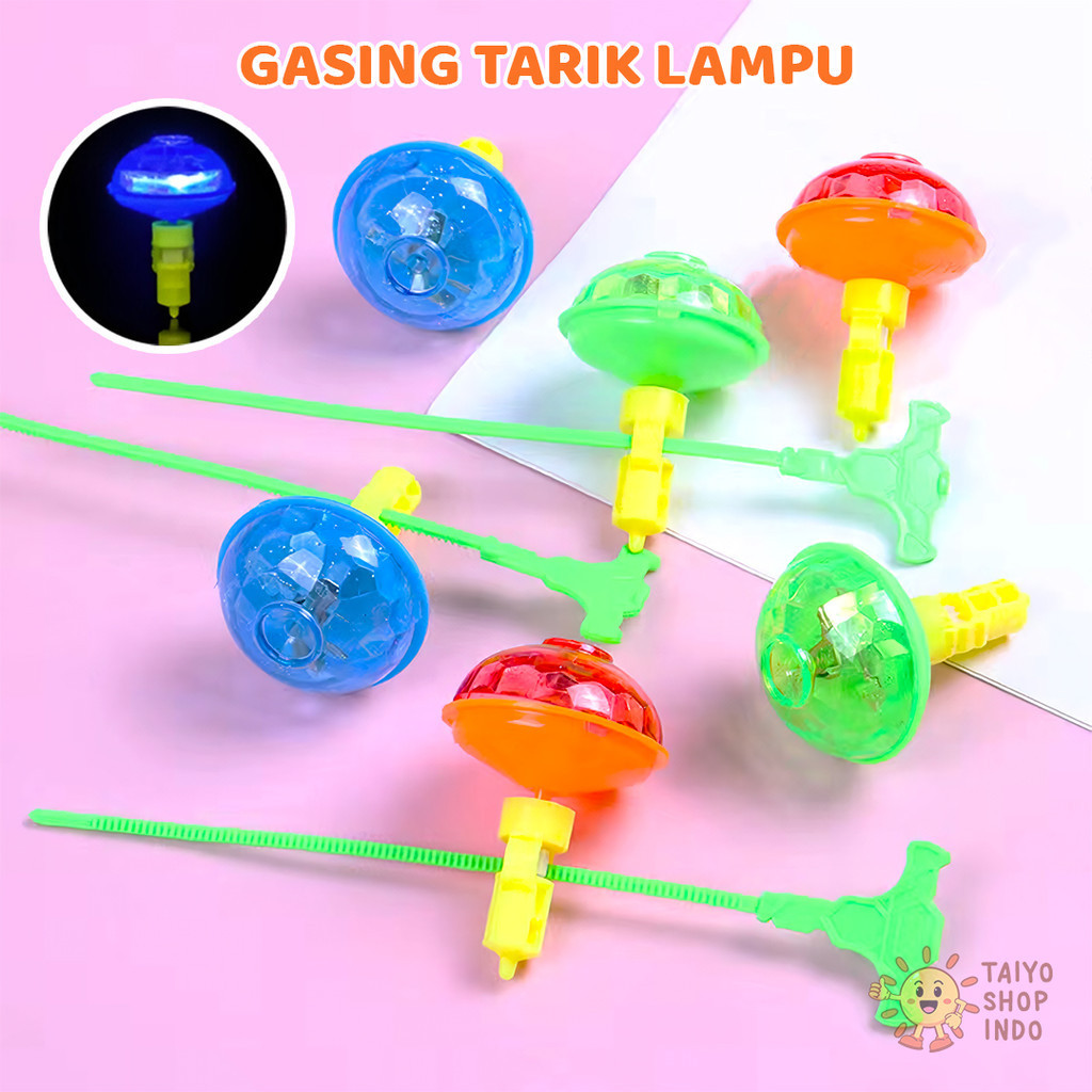 Jual TAIYO Gasing Tarik LED & NO LED Gangsing Putar Nyala & Tidak ...