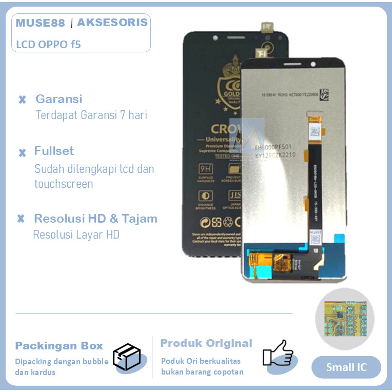 Jual LCD TOUCHSCREEN OPPO F5 / F5 YOUTH / F5 PLUS FULLSET ORIGINAL COMPLETE | Shopee Indonesia