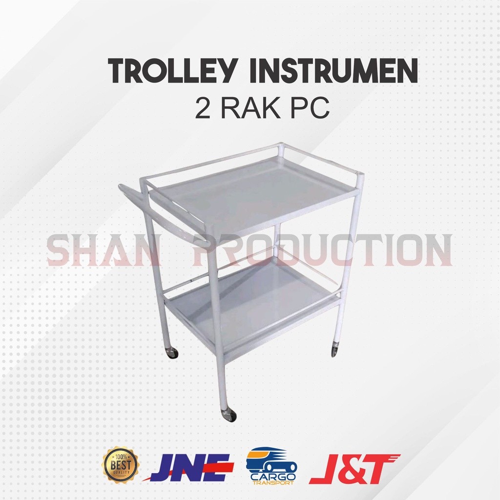 Jual Meja Troli Instrumen 2 Rak besi - Trolley 2 Susun besi - MZ ...