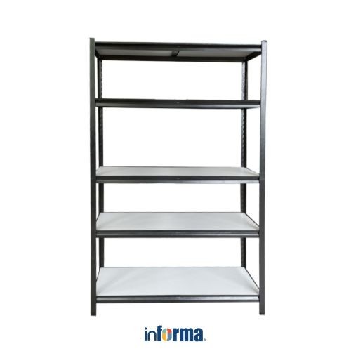 Jual Informa Jade Rak Besi 5 Tingkat - Hitam Storage Rack Metal Tempat ...