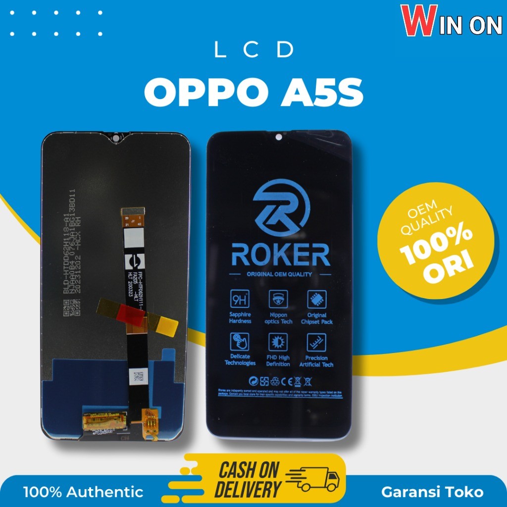 Jual WIN ON - LCD TOUCHSCREEN OPPO A5S / A7 / A12 / REALME 3 ORI ROKER | Shopee Indonesia