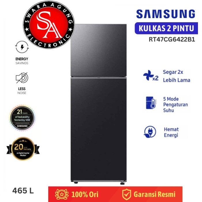 Jual Kulkas 2 Pintu 465 Liter Inverter Samsung Type : RT47CG6420B1 ...