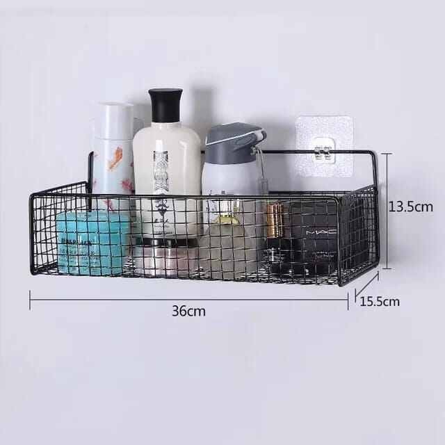 Jual RAK tempel dinding multifungsi HITAM UKURAN 36 | Shopee Indonesia