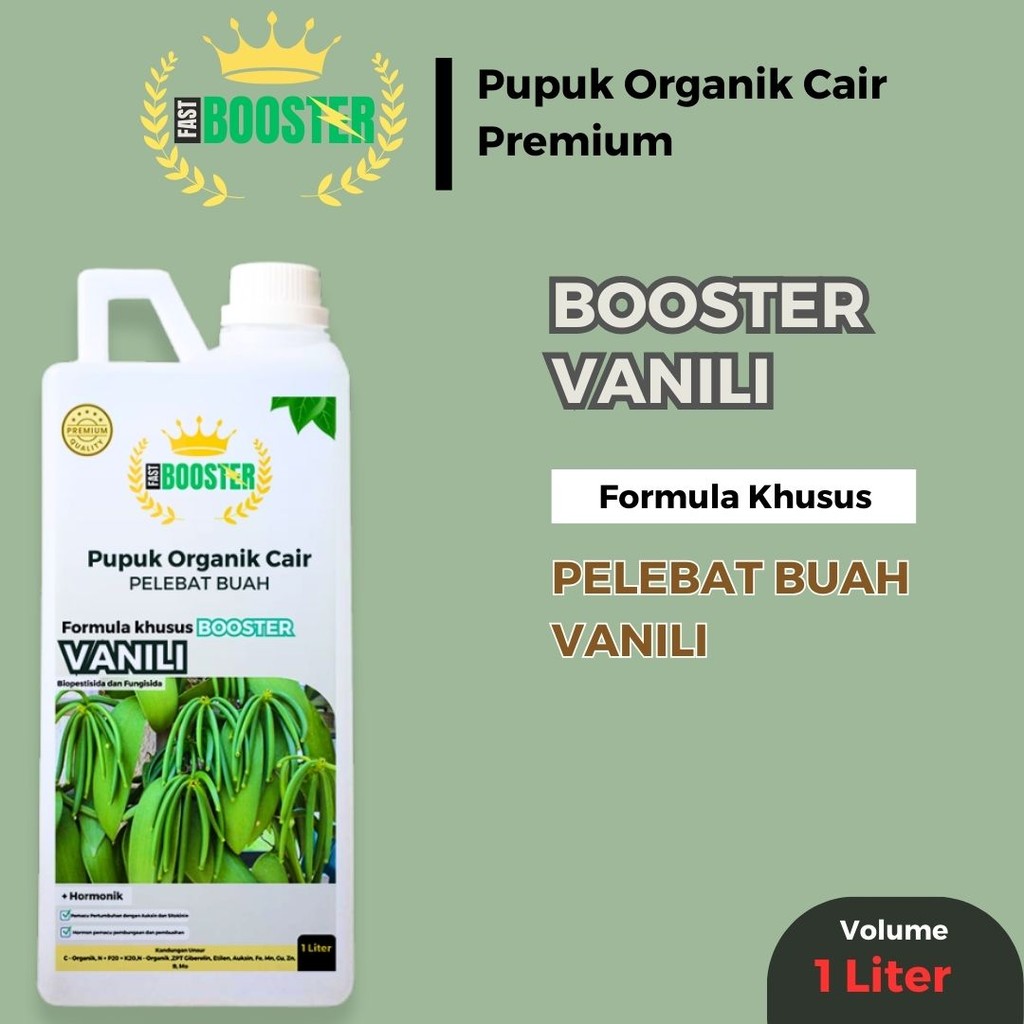 Jual Pupuk Organik Cair Vanili 1L booster pemacu bunga vanili dan ...