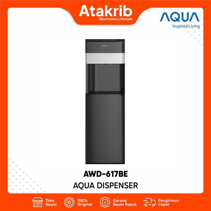 Jual AQUA DISPENSER AWD-617BE GALON BAWAH | Shopee Indonesia