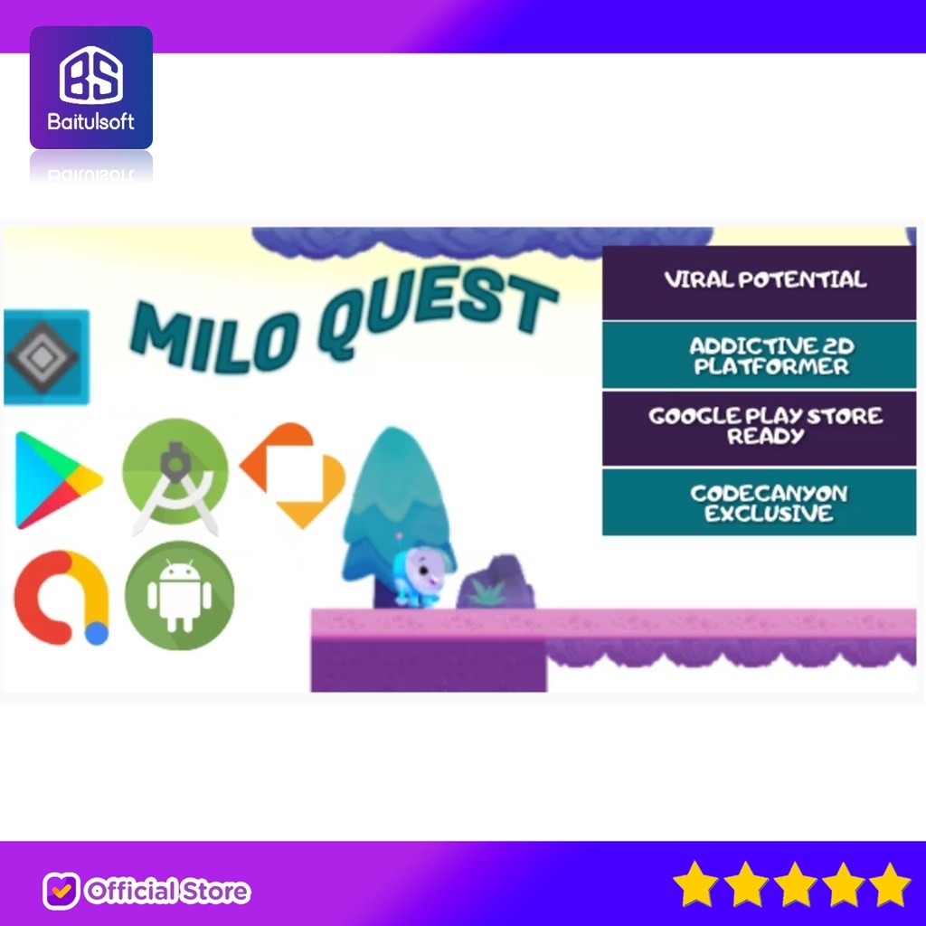 Jual SOURCE CODE APLIKASI MILO QUEST - ANDROID STUDIO - BUILDBOX - FULL GAME TEMPLATE | Shopee ...