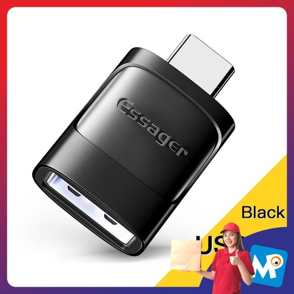 Jual ESSAGER OTG USB 3.0 to Type C Adapter Converter Fast Charging 3A ...
