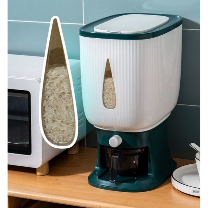 Jual Dispenser Beras 10 KG Automatis Rice Box Dispenser Gayung Measure ...
