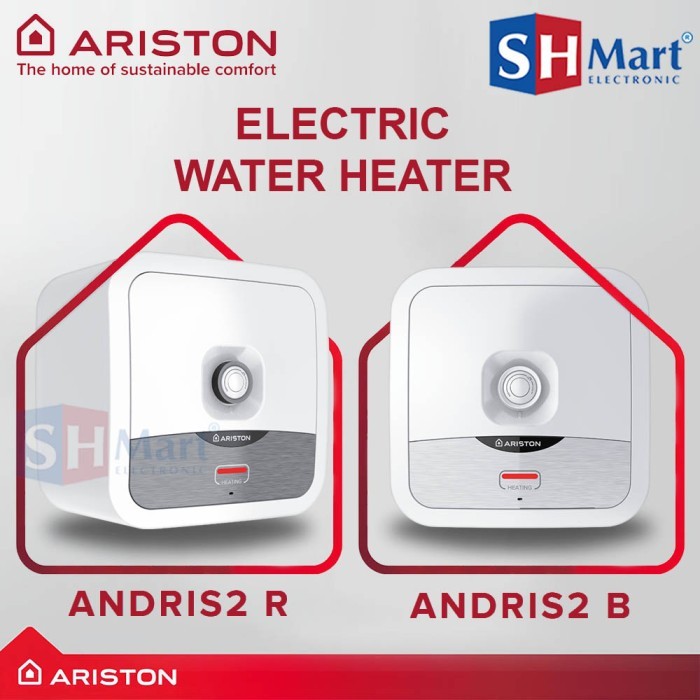 Jual WATER HEATER ARISTON ANDRIS 2 R 30 LITER 2020 500 WATT MEDAN ...