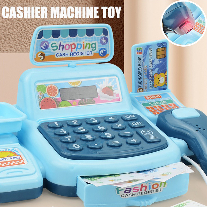 Jual Kasir Simulasi Mainan Mesin Kasir Belanja Mainan Cashier Machine ...