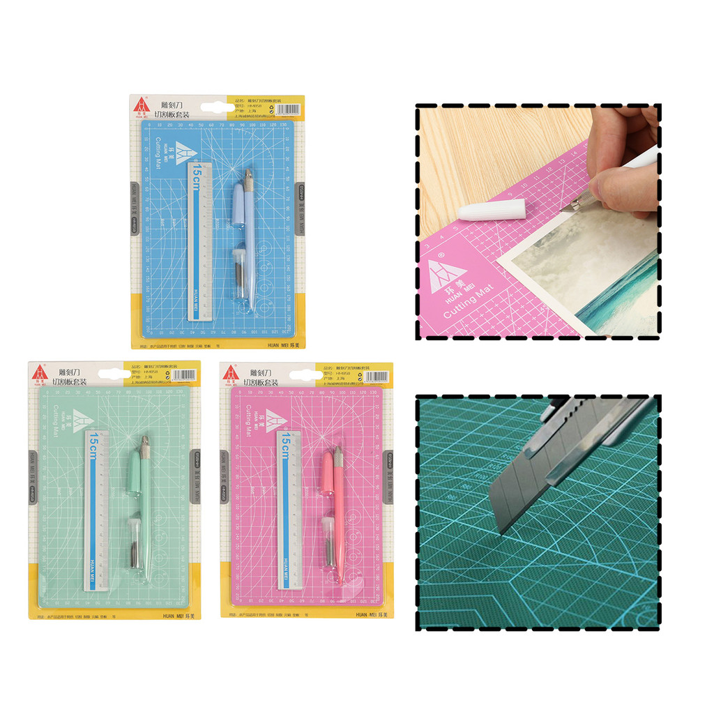Jual A5PVC Cutting Mat Double-sided Cutting Pad DIY Board Tool Cutting ...