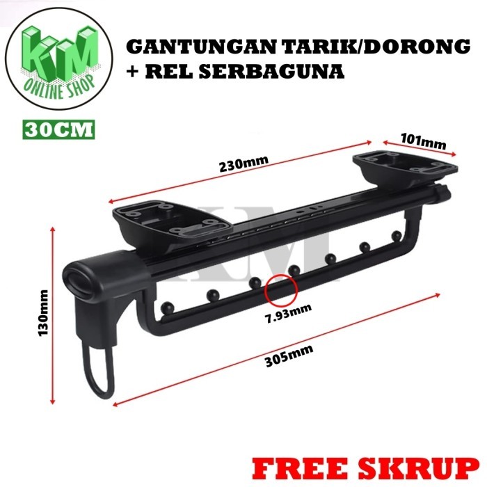 Jual Rak Dapur Lemari Tarik Dorong dengan Rel Serbaguna Kitchen Rack ...