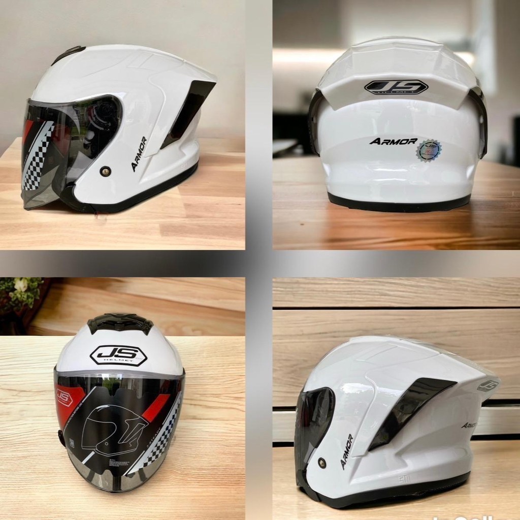Jual Helm JS ARMOR Helm Hallface Pria Wanita 100% Original SNI | Shopee ...