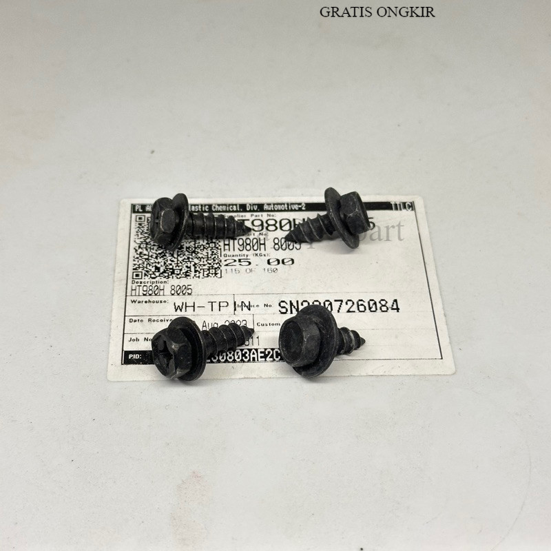 Jual BAUT SCRUP TAJAM LANCIP M6 BAUT 10 BAUT SPAKBOR MOBIL KARPET ...