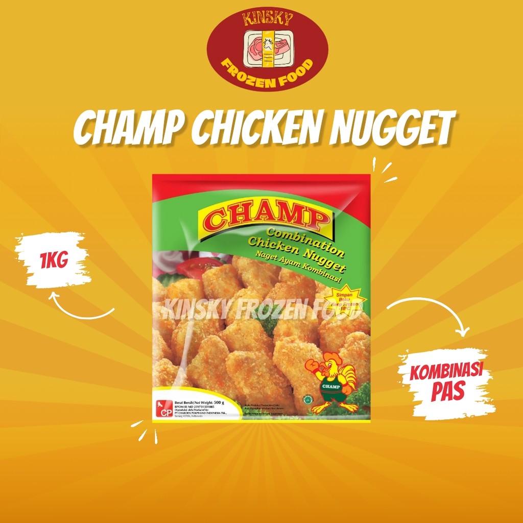 Jual CHAMP CHICKEN NUGGET 1KG | Shopee Indonesia