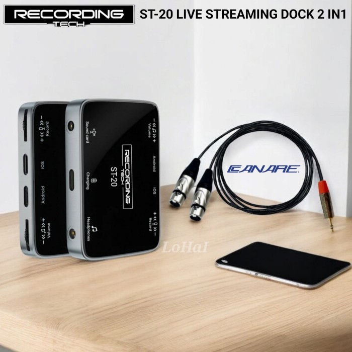 Jual Recording Tech ST-20 Live Streaming Dock 2 in 1 RT ST20 Original ...