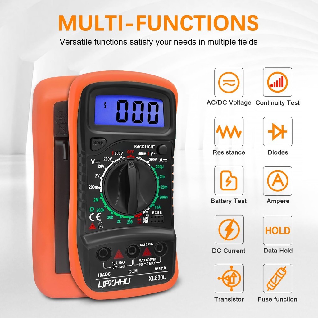 Jual Mini Digital Multimeter AC/DC Voltage Tester - XL830L ...