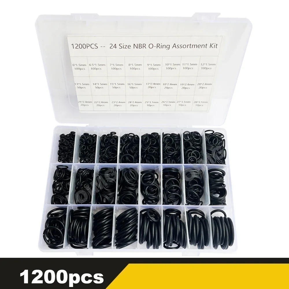 Jual sew 1200pcs Karet Seal O Ring Rubber O-Ring Seal Thtening 24 ...