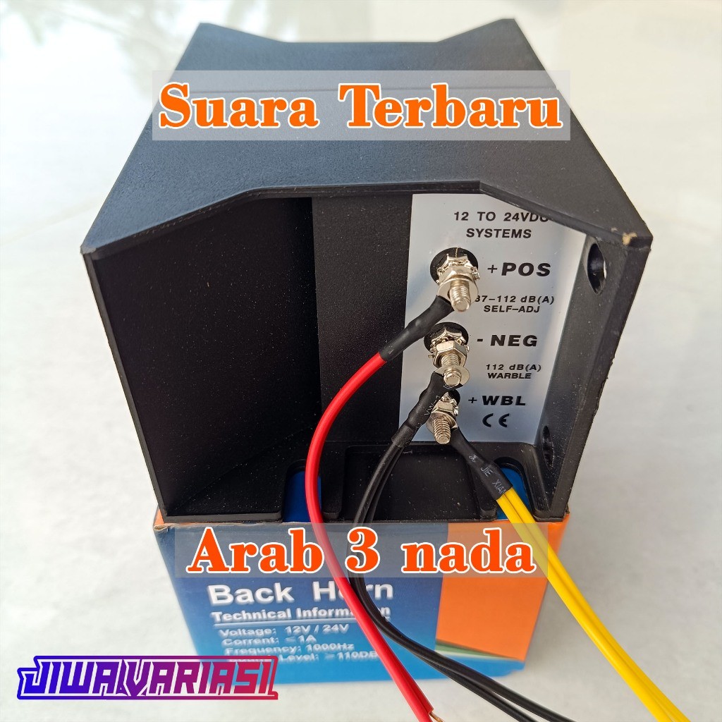 Jual AJ19U alarm mundur truk 3 nada terbaru Arabican 12-24V Viral ...