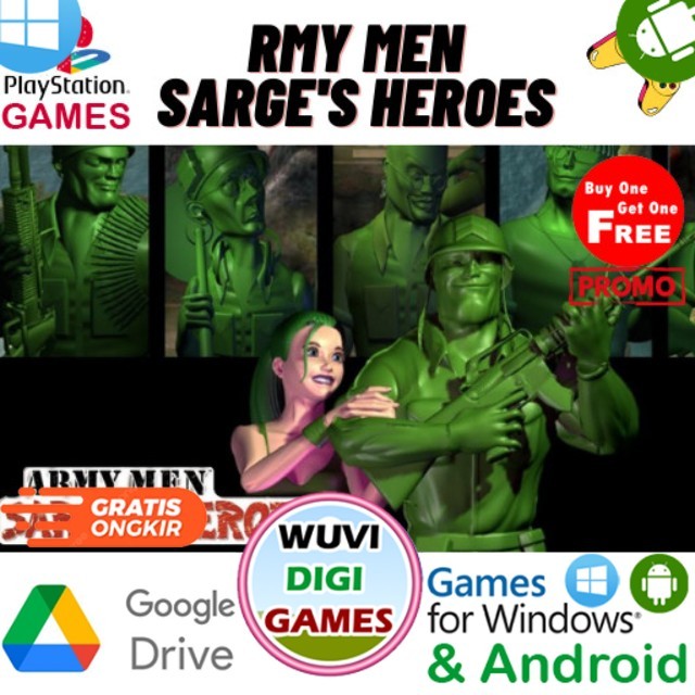 Jual Jual Game Game PC Army Men Sarge's Heroes Emulator | Bisa Main di Android atau PC | Beli 1 ...