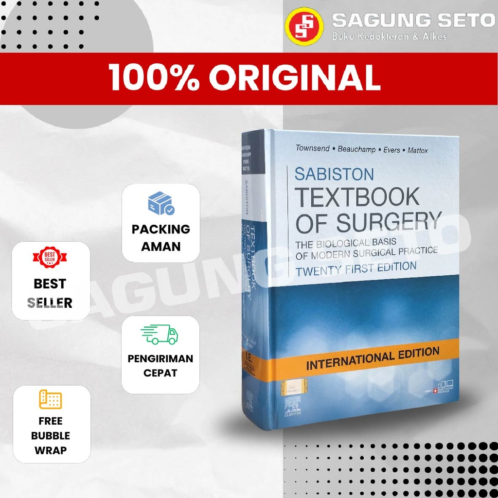 Jual SABISTON TEXTBOOK OF SURGERY 21 INTERNATIONAL EDITION | Shopee ...