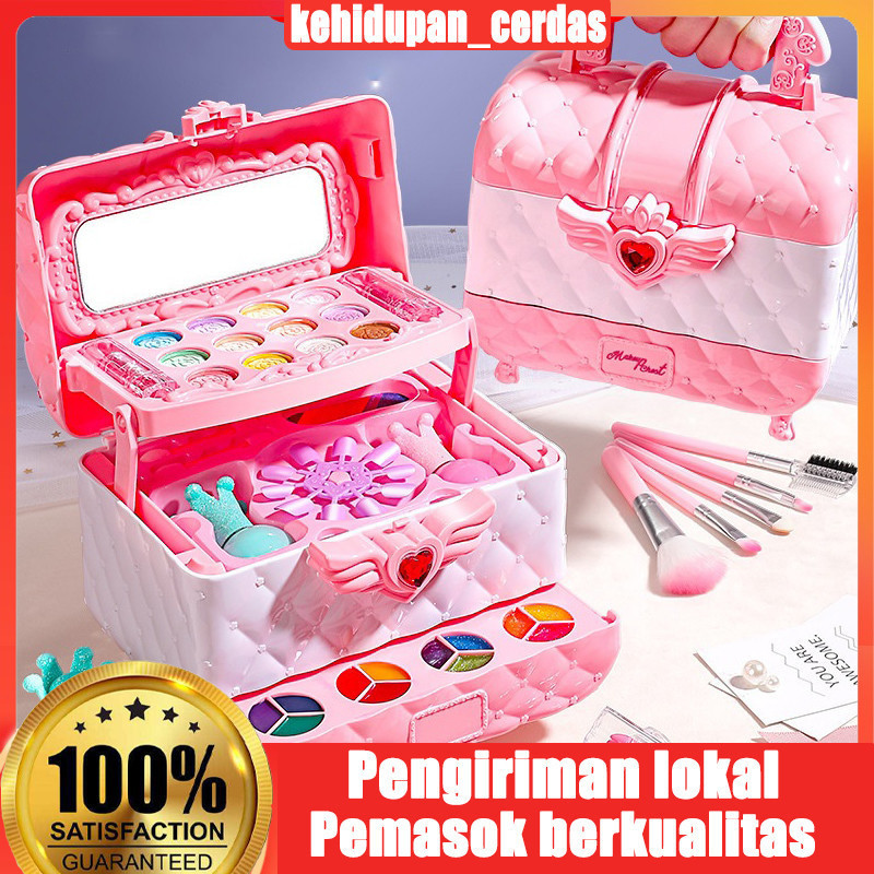Jual 【READY STOCK】 46PCS Children pretend plays make up kit set mainan ...