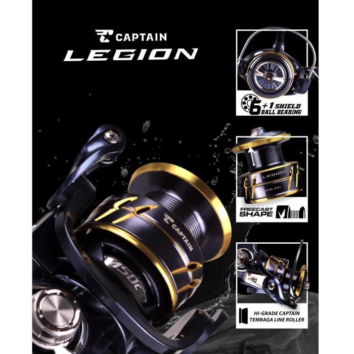 Jual Reel Pancing Captain Legion 1000/2000/3000 Power Handle | Shopee ...