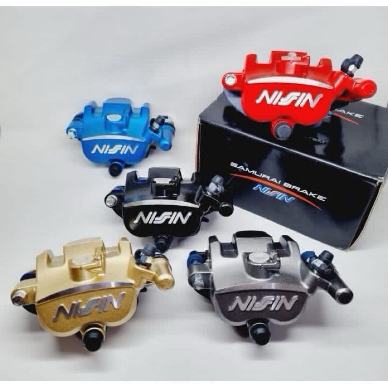 Jual [OSO] KALIPER NISSIN SAMURAI 2 PISTON KALIPER SAMURAI UNIVERSL KIRI DAN KANAN NON BREKET ...