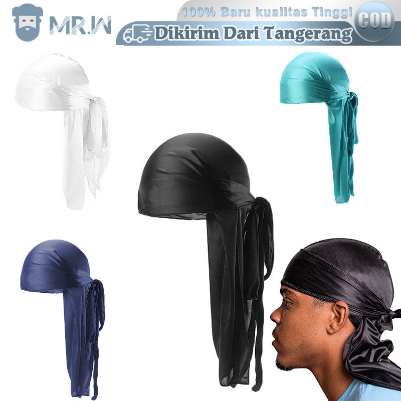Jual Durag Ikat Kepala Ekor Panjang Topi Premium Silky Durag Satin Cap ...