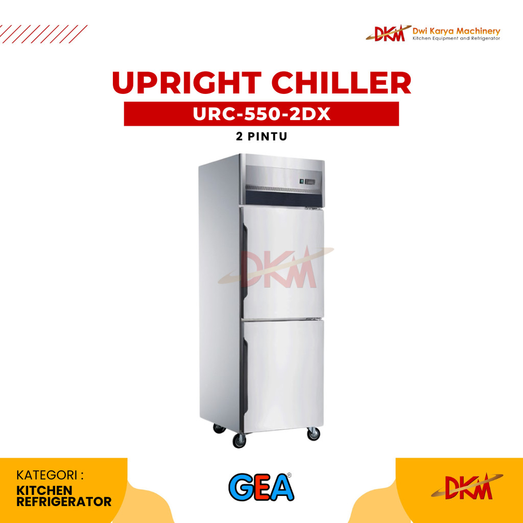 Jual GEA S/S Upright Chiller URC-550-2DX / Up Right Chiller URC 550 2DX ...