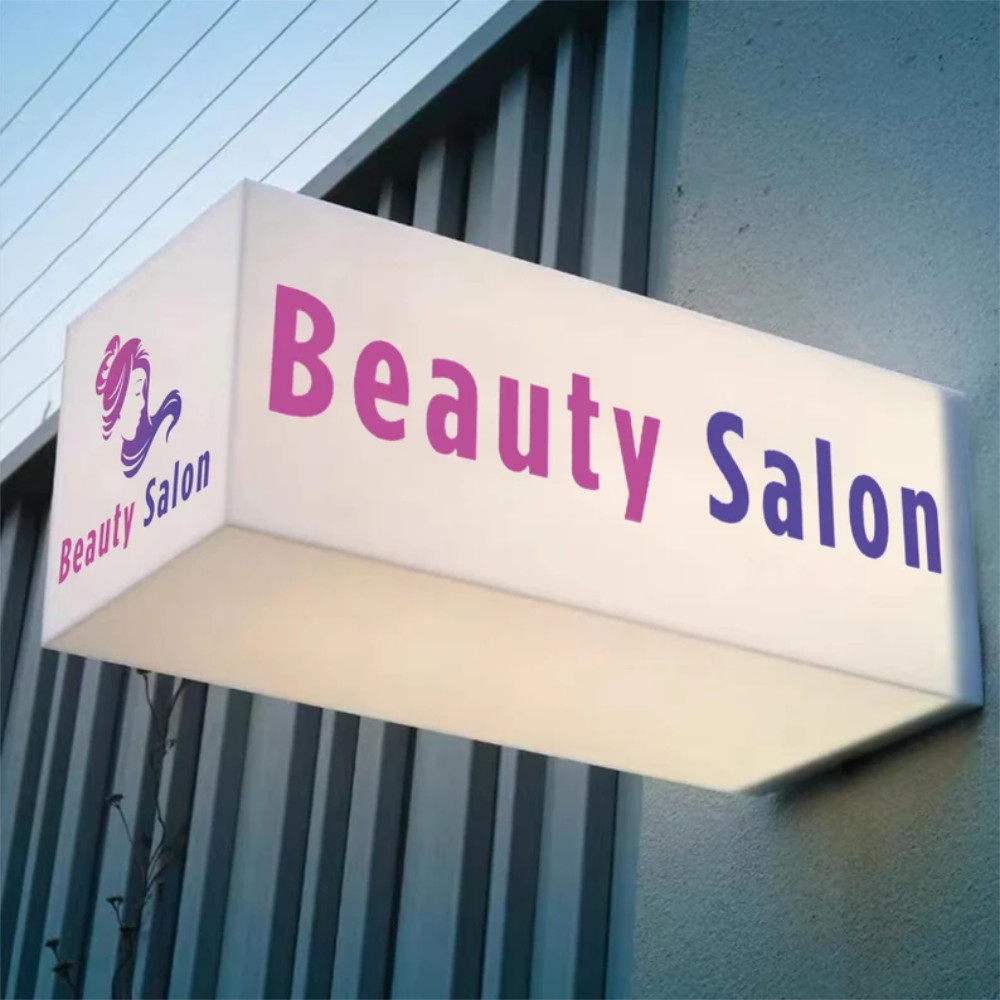Jual Custom LED Light Box Advertising Logo Box Signboard Shop Street ...