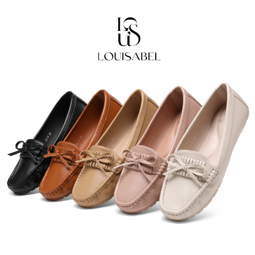Jual LOUISABEL Mocha Walk Loafers Sepatu Flatshoes Wanita Kerja Import ...
